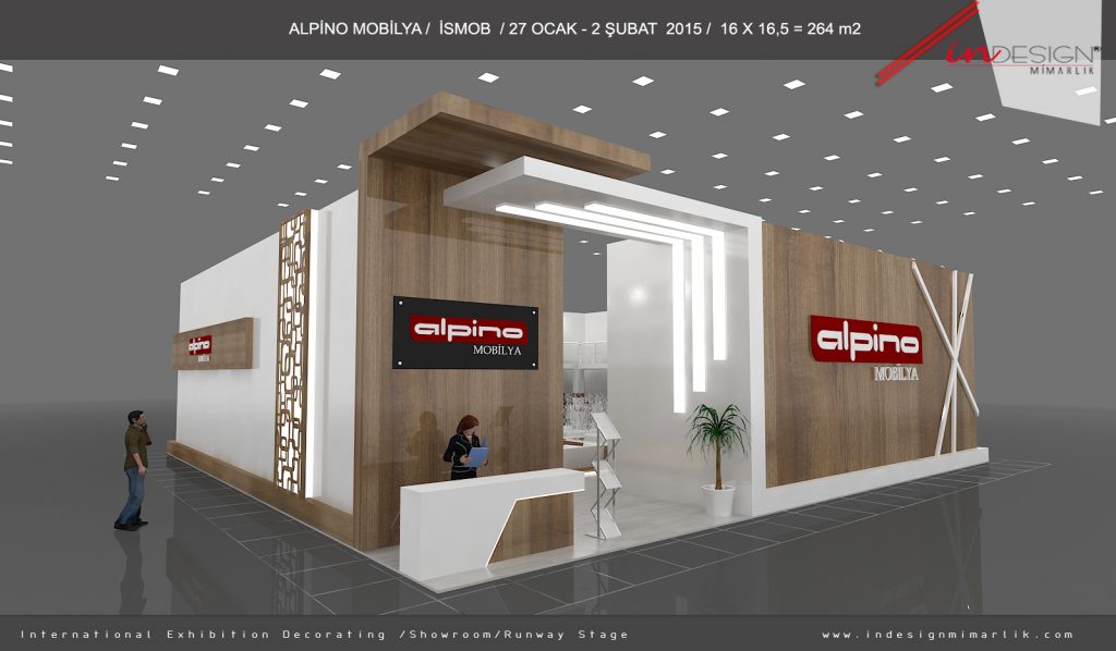 (Turkish) FUAR-STANDI TASARIMI ALPİNA MOBİLYA- SHOWROOM TASARIMI ...