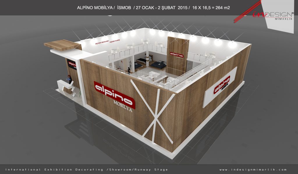 (Turkish) FUAR-STANDI TASARIMI ALPİNA MOBİLYA- SHOWROOM TASARIMI ...